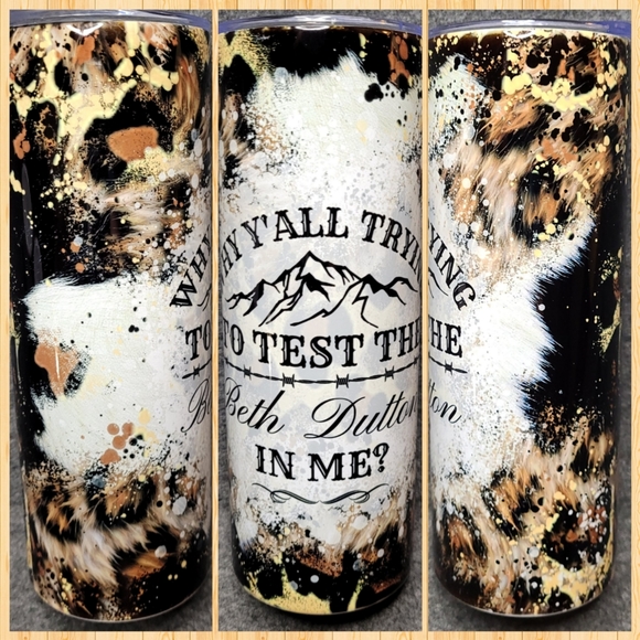 Kitchen | Yellowstone Dutton Ranch Beth Dutton Sublimated Tumbler W Lid ...